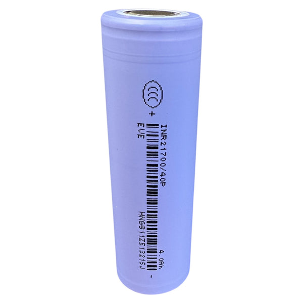 EVE 40P 21700 4000mAh 50A FLAT TOP cell - Battery 101