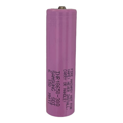 Samsung 30Q 18650 3000mAh High drain BUTTON TOP Lithium-ion battery ...